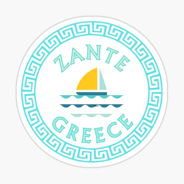 "Zante Greece" Sticker for Sale by TheRightHonMP | Redbubble