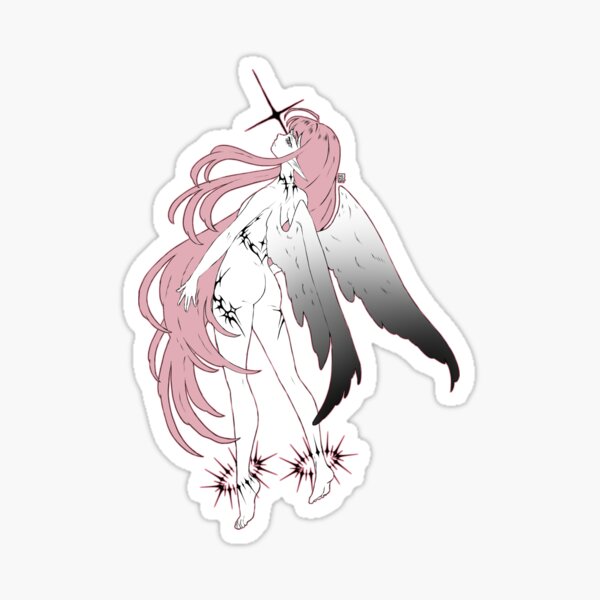 "Fallen Angel" Sticker for Sale by sokoartz | Redbubble