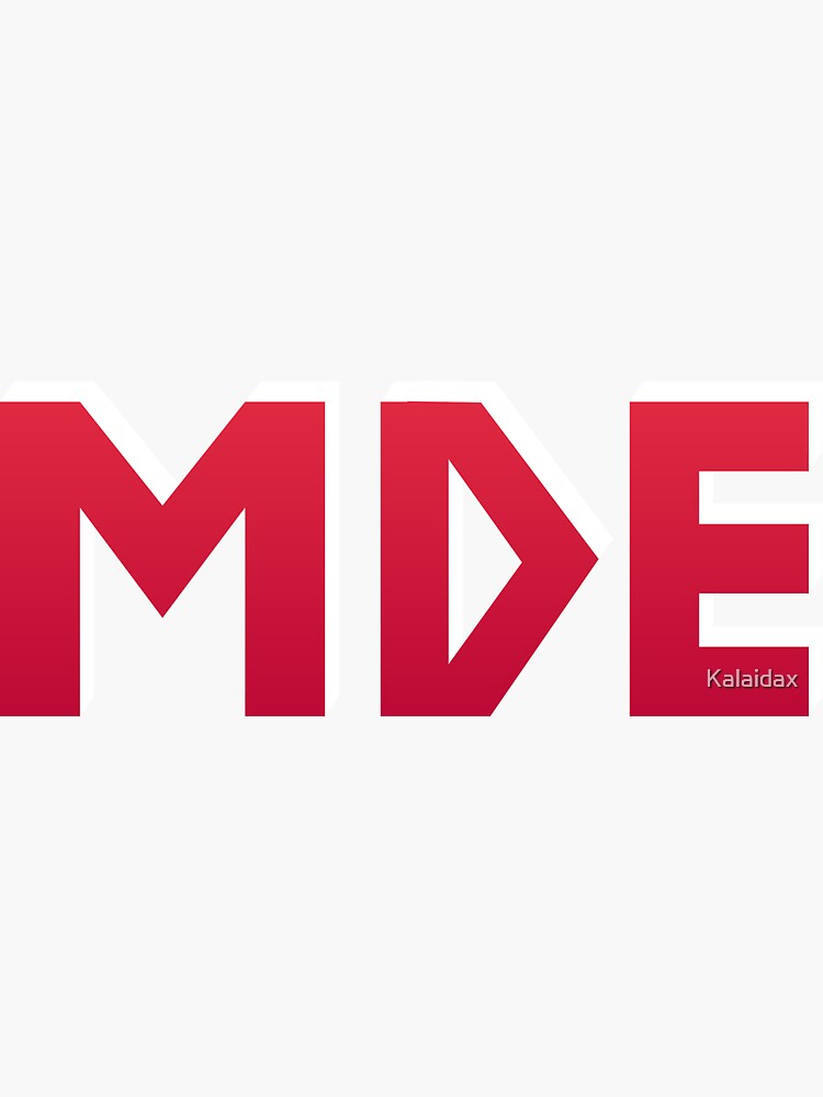"MDE (million dollar extreme)" Sticker for Sale by Kalaidax | Redbubble