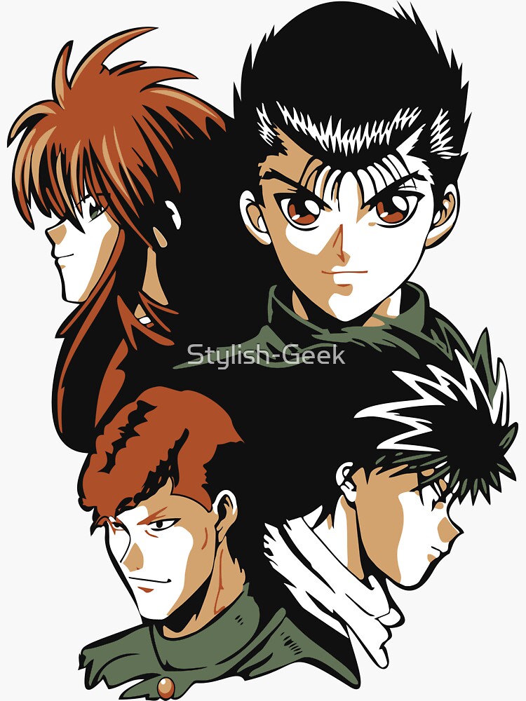 "Classic Yu Yu Hakusho" Sticker for Sale by Stylish-Geek | Redbubble