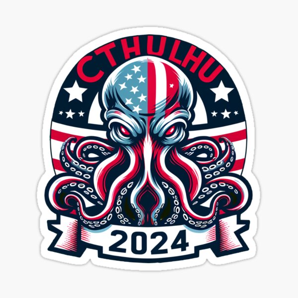 " VOTE CTHULHU 2024 " Sticker for Sale by mahaprint | Redbubble