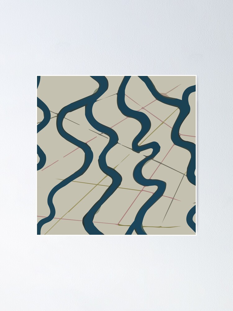 "River Map Repeat - Piri Reis Mittelalterliche Kartographie - Original ...