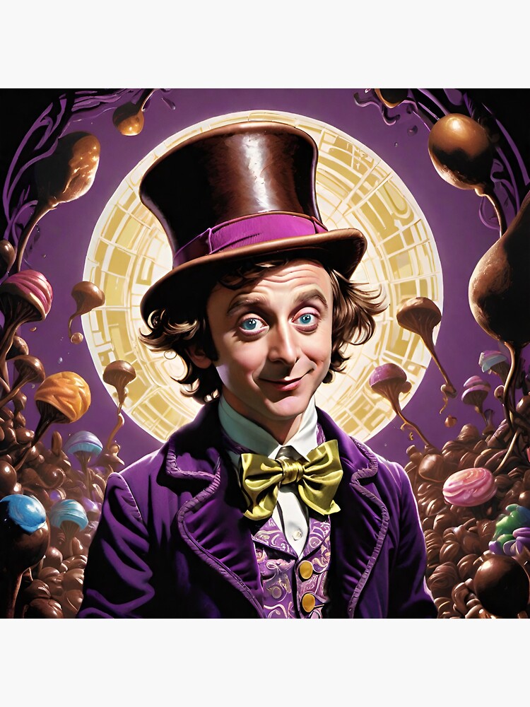 "Wonka Art" Sticker for Sale by mrjames77 | Redbubble