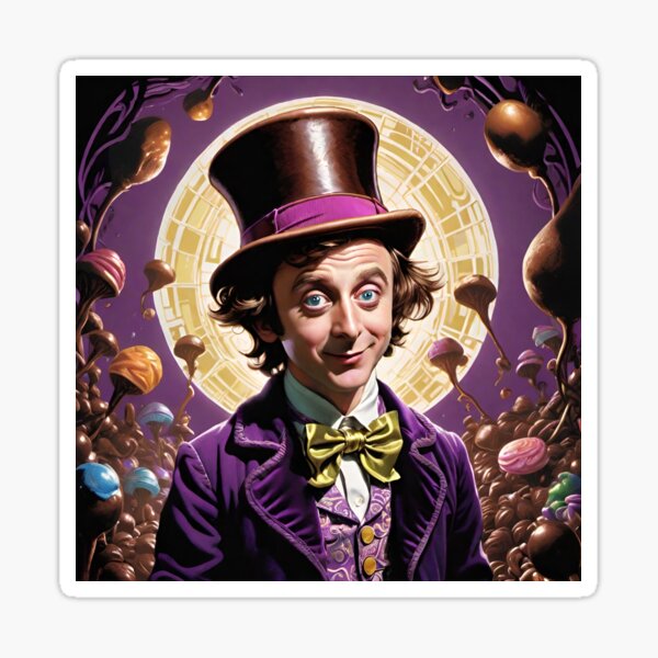 "Wonka Art" Sticker for Sale by mrjames77 | Redbubble