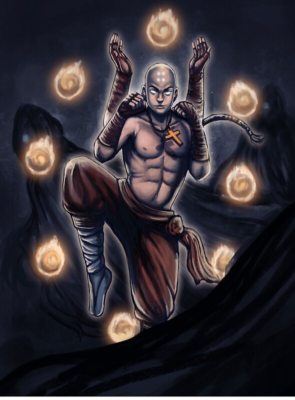 "Shaolin Priest" by Hector-Monegro | Redbubble