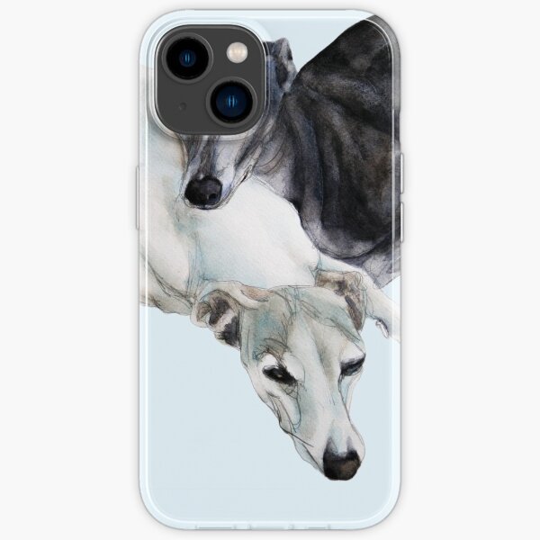 "Whippet Art - Lean on me" iPhone Case for Sale by tanjaonthewall ...