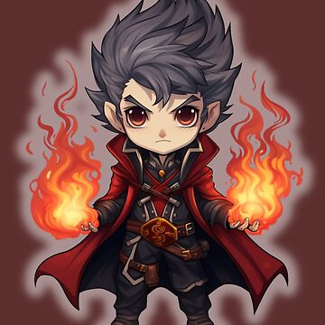 "Chibi Style Warlock, Role Play Character" Sticker for Sale by ...
