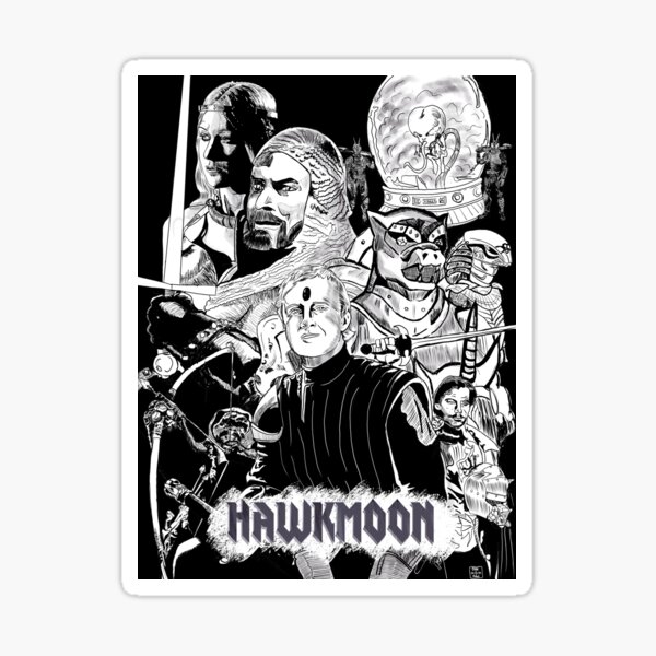 "Hawkmoon and the Tragic Millenium" Sticker for Sale by Gautam Sheoran ...