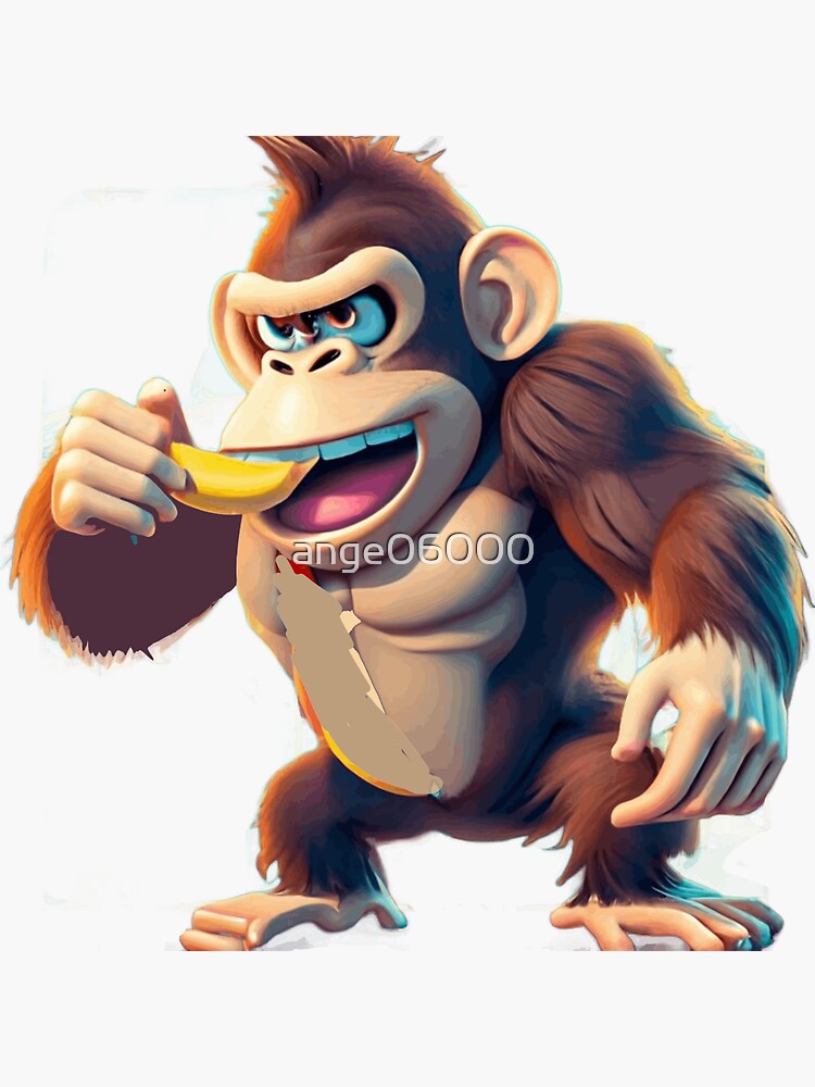 "donkey kong" Sticker by ange06000 | Redbubble