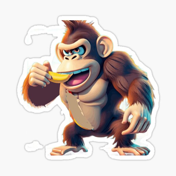 "donkey kong" Sticker by ange06000 | Redbubble