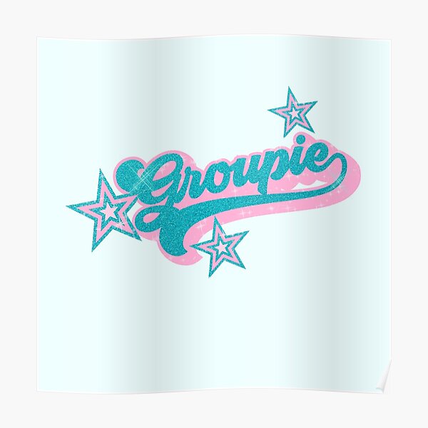 "Groupie Super Seventies Star Glitter Retro Glam Style" Poster by ...