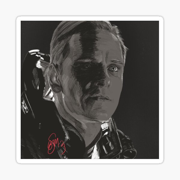 "David from Prometheus" Sticker for Sale by horrormaps | Redbubble