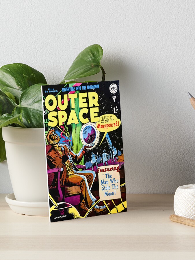"Outer Space 1 Vintage British Sci-Fi Comic Book 1961" Art Board Print ...