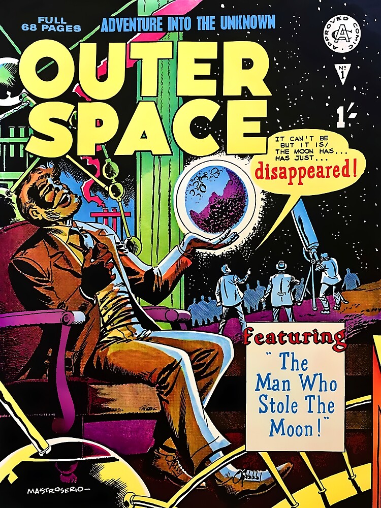 "Outer Space 1 Vintage British Sci-Fi Comic Book 1961" Poster for Sale by ArchimedesPrime ...