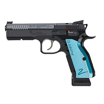 "CZ Shadow 2 Blue - Sticker" Sticker for Sale by Grace Caroline | Redbubble