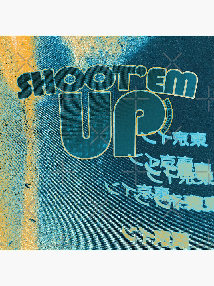 "Shoot'em UP, Psychedelic, Gradient Blue Mishko effect, Street Art ...