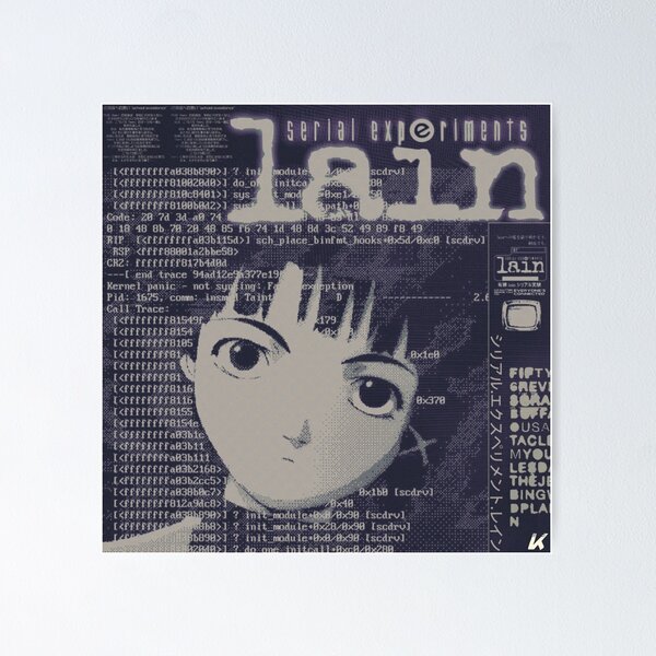 "Serial Experiments Lain" Poster for Sale by andolinikai | Redbubble