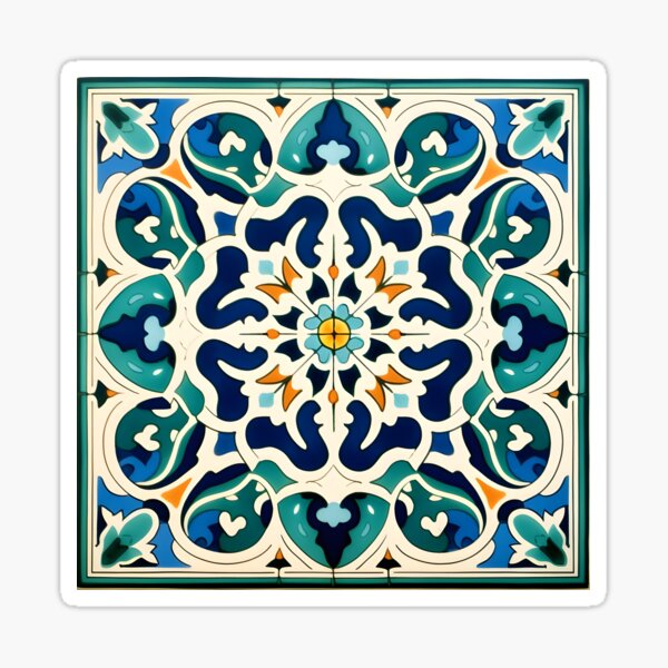 "Melange tile patterns #3" Sticker for Sale by platonicXXI | Redbubble