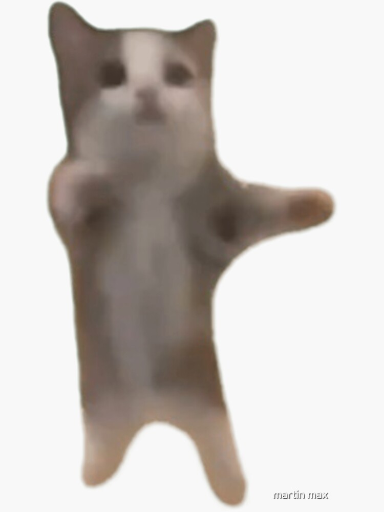"happi happi happi meme cat" Sticker for Sale by maxshop212 | Redbubble