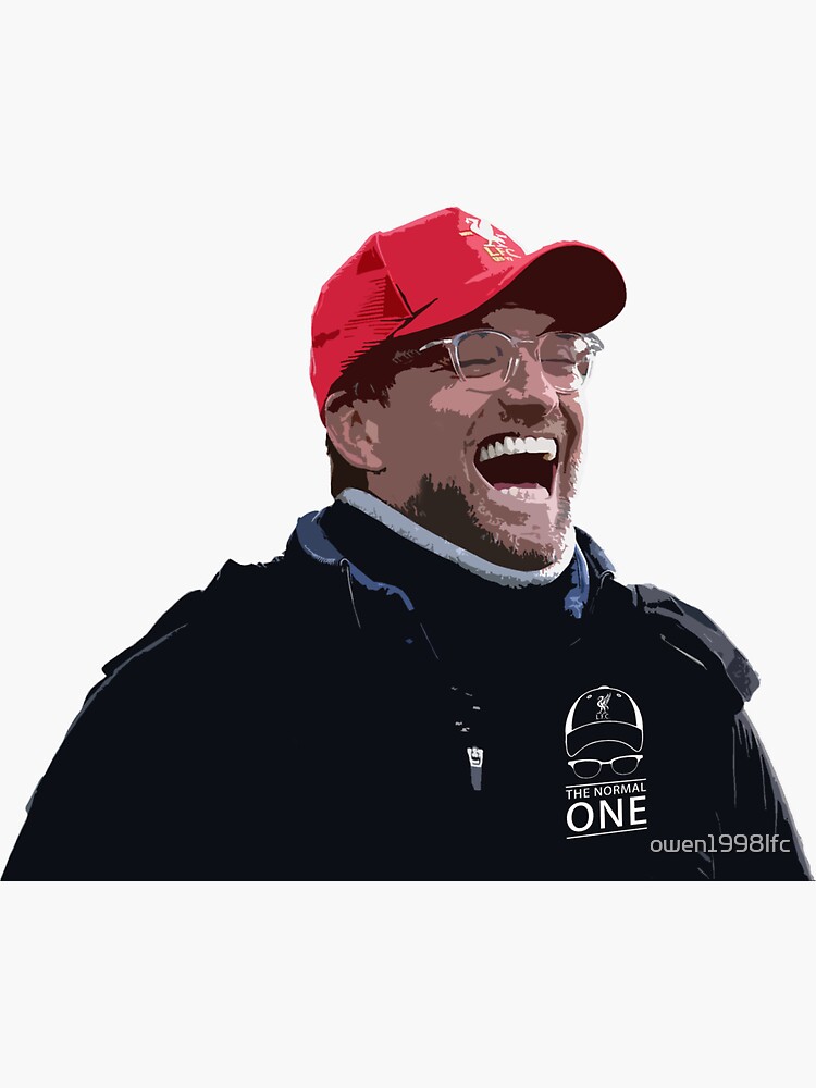 "Jurgen Klopp -The Normal One" Sticker for Sale by owen1998lfc | Redbubble