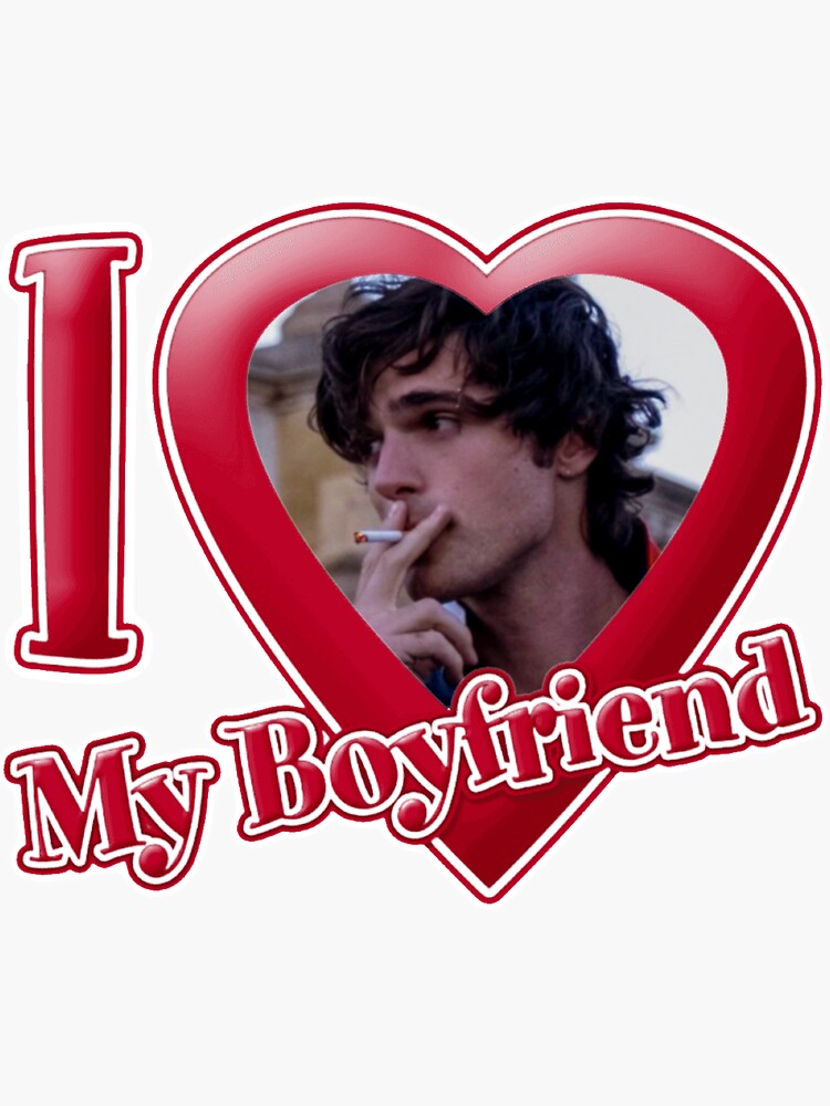 "jacob elordi, saltburn, i love my boyfriend" Sticker for Sale by ...