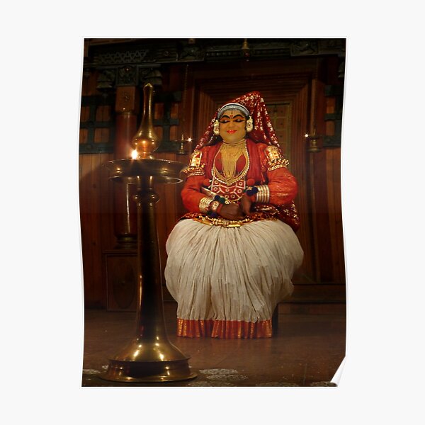 Póster «El personaje Minukku (Kathakali), Kerala, India» de robertlabua ...