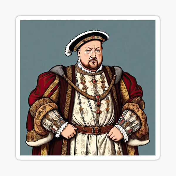 "Henry VIII Clip Art-Style " Sticker for Sale by artofuniverse | Redbubble