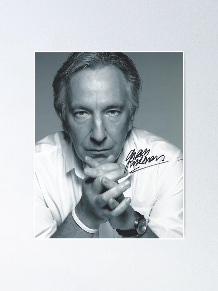 " Alan Rickman autograph" Poster for Sale by ZENITHSPARK1 | Redbubble