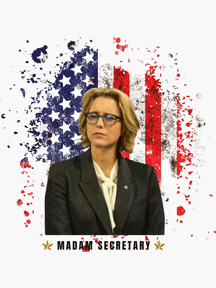 "madam secretary - elizabeth mccord | téa leoni" Sticker for Sale by Inspiro1 | Redbubble
