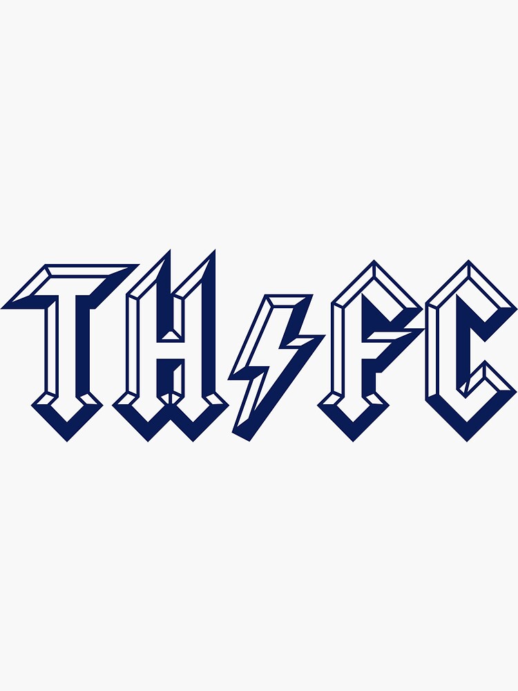 "Tottenham Hotspur THFC Dark Blue Lightning Logo" Sticker for Sale by ...