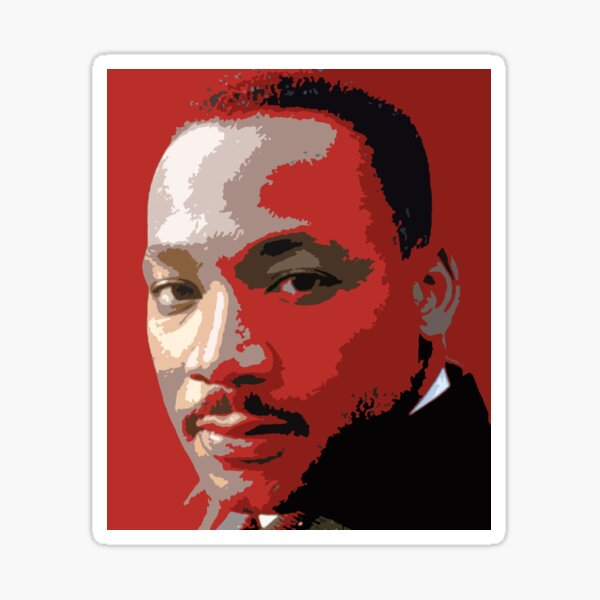 "Martin luther king jr" Sticker by oryan80 | Redbubble