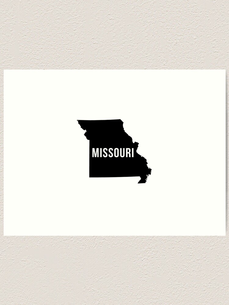 "Missouri Silhouette" Art Print by CartoCreative | Redbubble