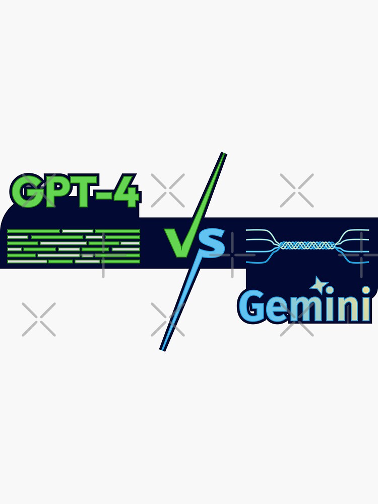 "GPT4 vs Gemini - LLM Wars" Sticker for Sale by VandoorLabs | Redbubble