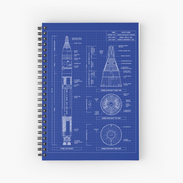 "Project Gemini - Crewed Spaceflight Program (Blueprint Vertical ...