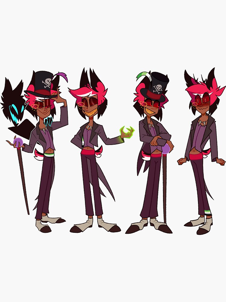 "Alastor as Dr. Facilier (Hazbin Hotel)" Sticker for Sale by ...