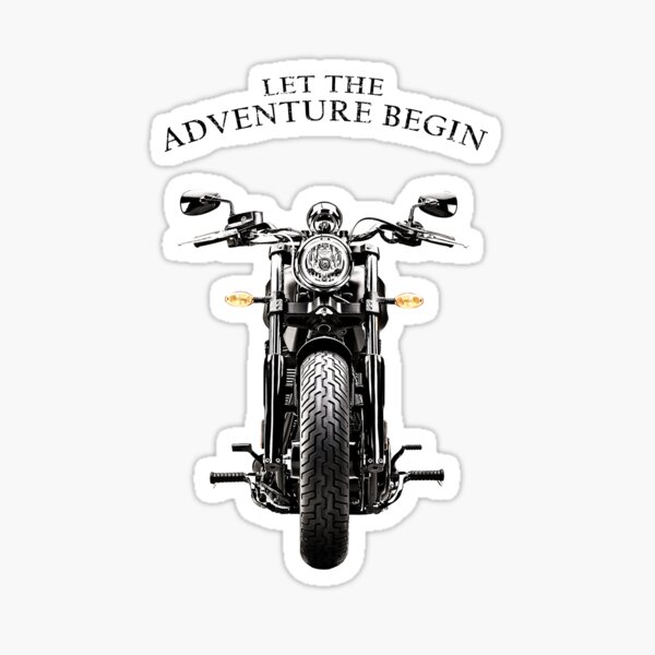 "Let The Adventure Begin" Sticker for Sale by rogue-design | Redbubble