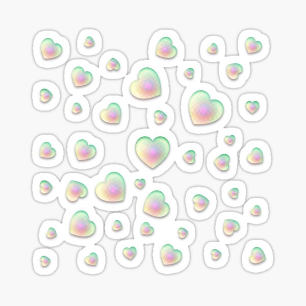 "Heart Collage" Sticker by SebastianRivera | Redbubble