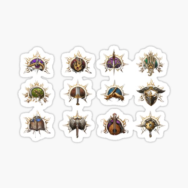 "Baldur's Gate 3 Class Tier List - Best BG3 Builds a" Sticker for Sale ...