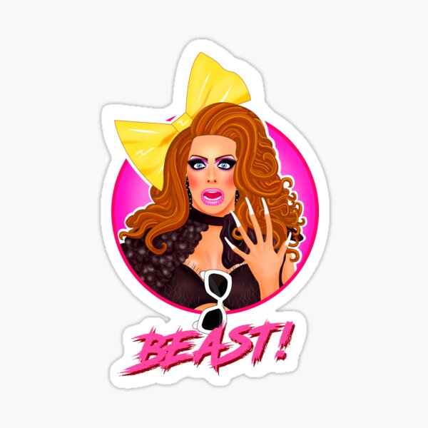 "BEAST" Sticker for Sale by leonripstir87 | Redbubble