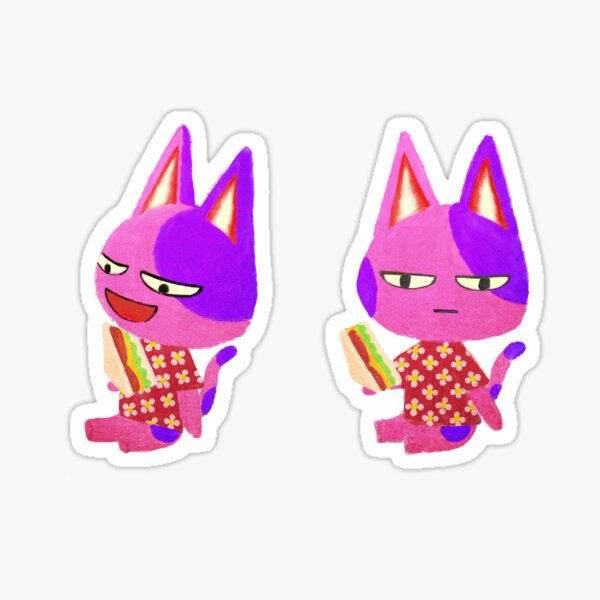 "bob acnh with a sandwich" Sticker for Sale by nanamo-chi | Redbubble