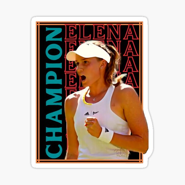 "Elena Rybakina a Elena Rybakina a Elena Rybakina" Sticker for Sale by ...