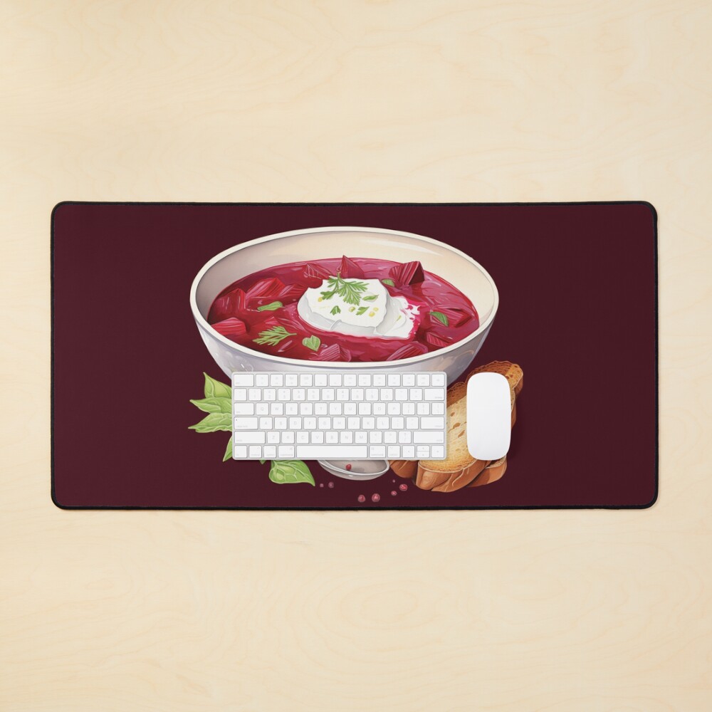 "European Borscht Beetroot Soup With Bread" Sticker for Sale by Alicia ...