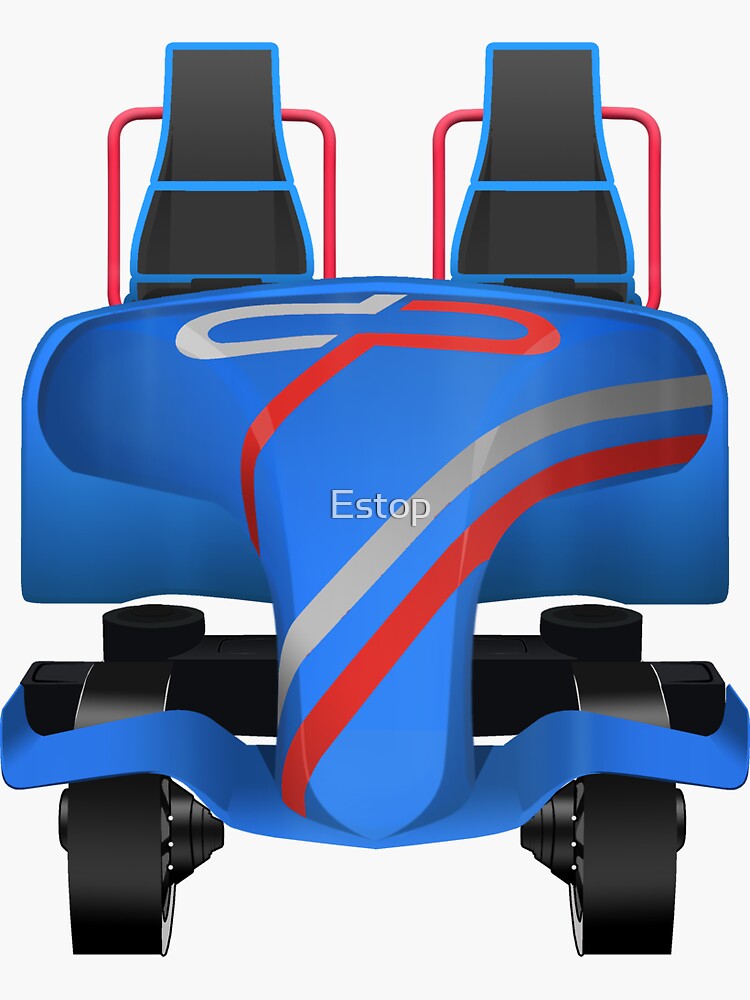 "TT2 blue train " Sticker for Sale by Estop | Redbubble