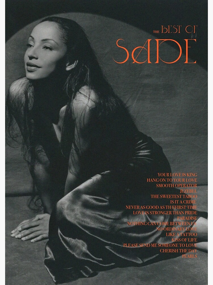 "SADE 'the best of' INSPIRED POSTER | FAN-MADE POSTER | Music Wall Art ...