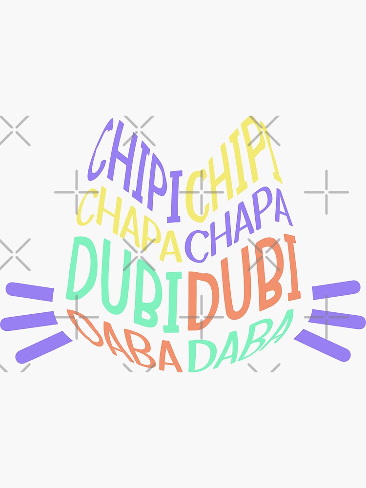"Chipi Chipi Chapa Chapa - Cat Meme" Sticker for Sale by BoundlessWorks ...