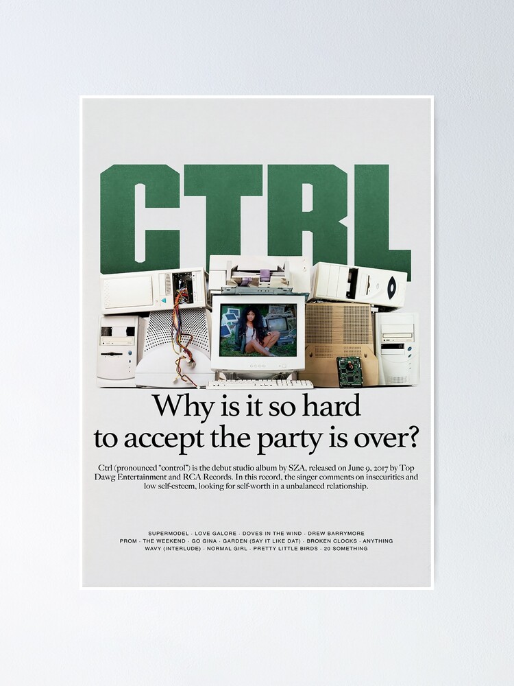"SZA CTRL Style" Poster for Sale by Delmaer | Redbubble
