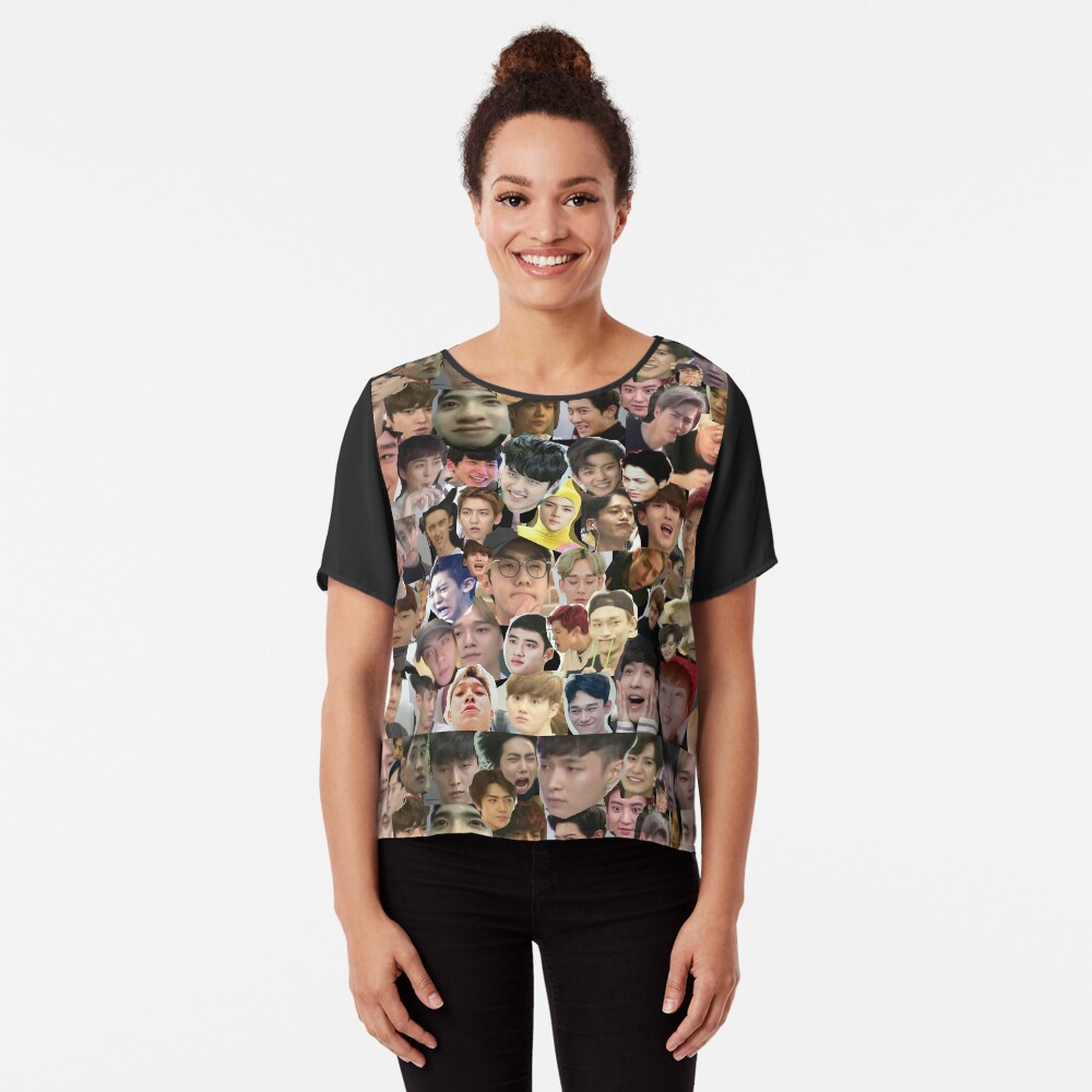 "EXO - Meme Face Collage" Journal for Sale by kpop-channel | Redbubble