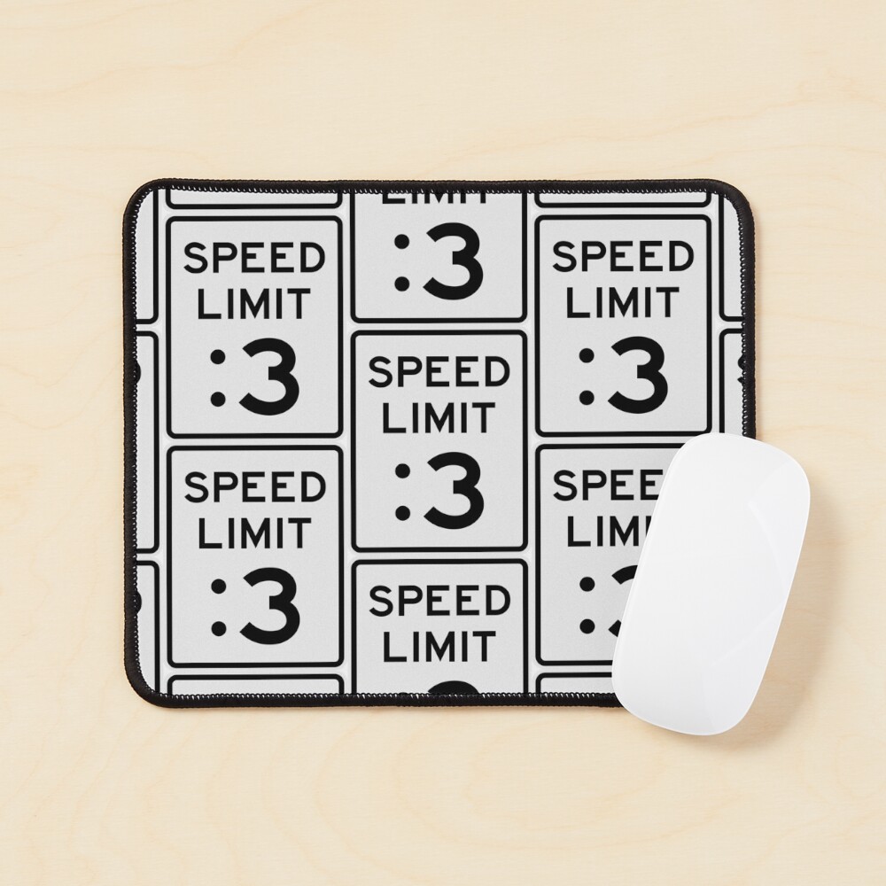 "Speed Limit :3 (colon 3)" Sticker for Sale by TheFreshness | Redbubble