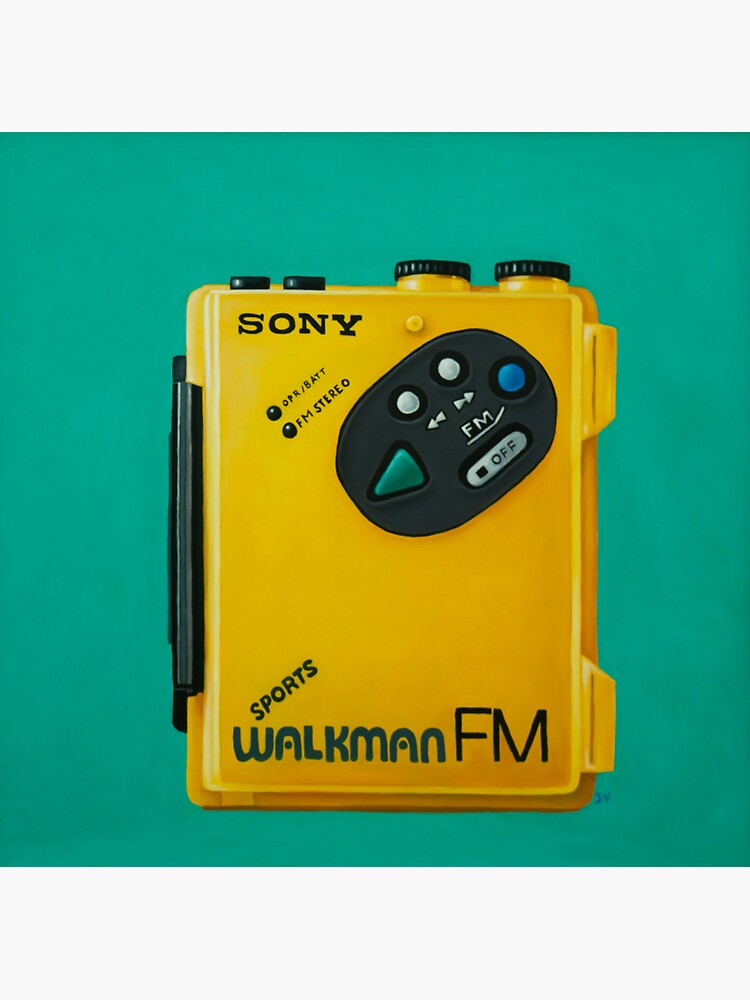 "Sony walkman - retro series painting" Sticker for Sale by ...