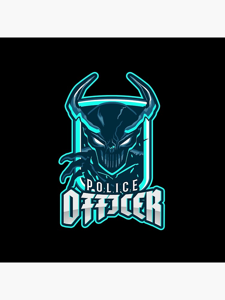 "Police Officer Design with Dark Demon " Poster for Sale by PRIVARSHU ...